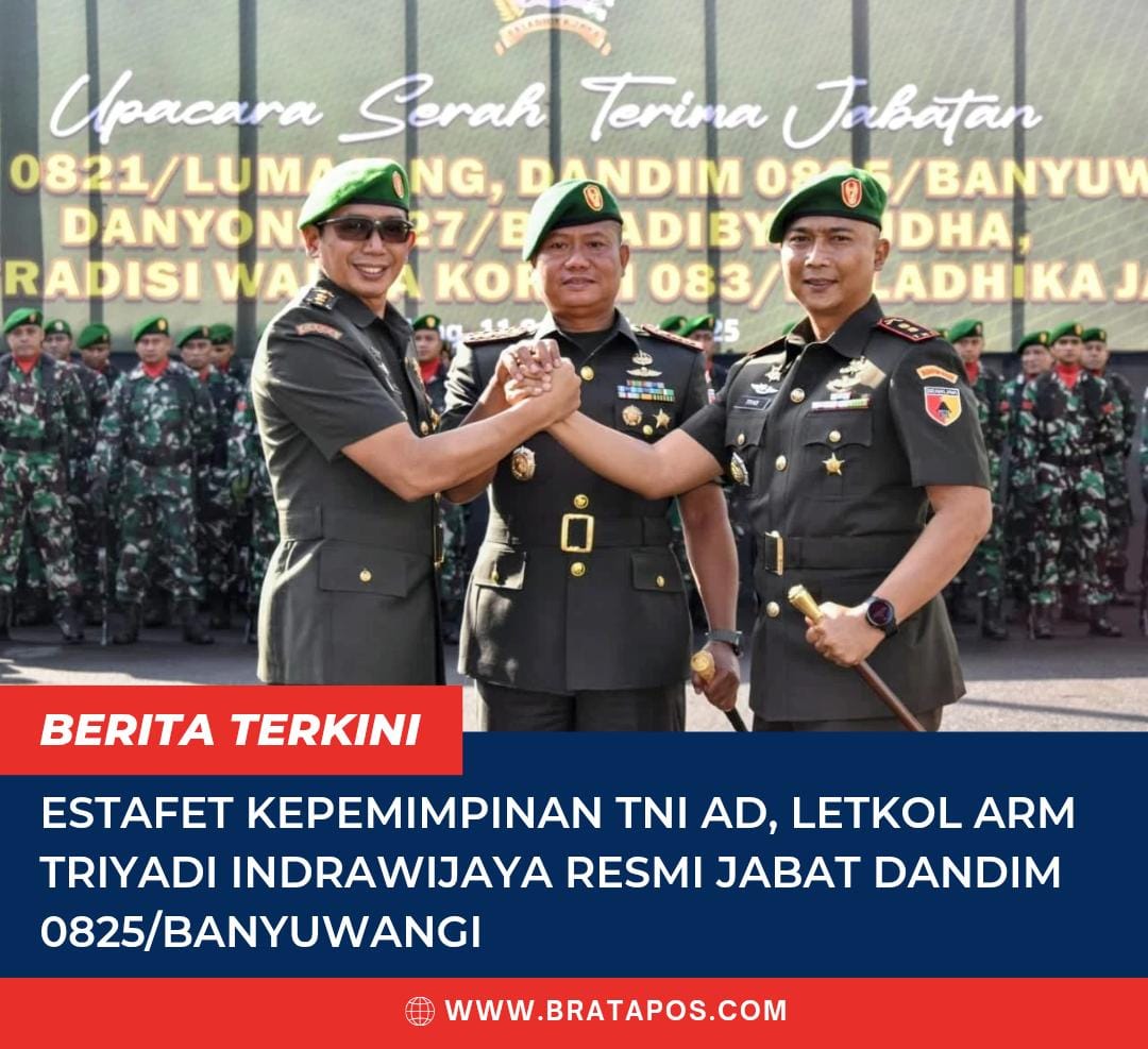 Estafet Kepemimpinan TNI AD, Letkol Arm Triyadi Indrawijaya Resmi Jabat ...